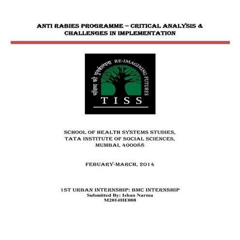 Anti Rabies Programme | PDF