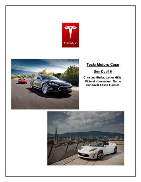 Class Presentation - Tesla Motors | PPTX