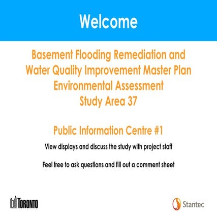 City of Toronto Basement Flooding Area 37 Display Boards | PDF
