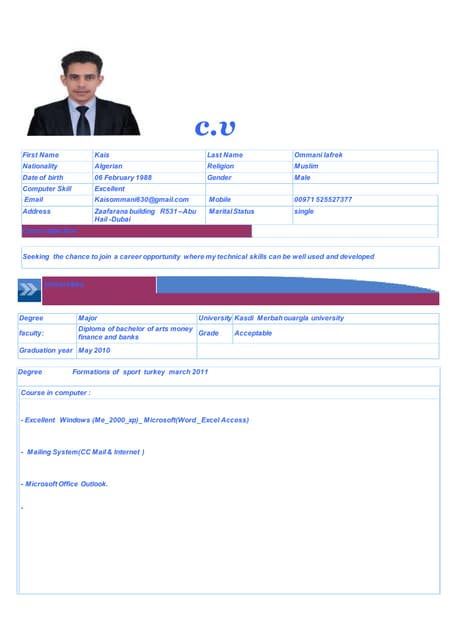 C.v english-2 | DOCX