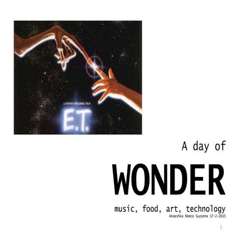 A day of WONDER | PPT