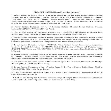 PROJECT HANDLED | PDF