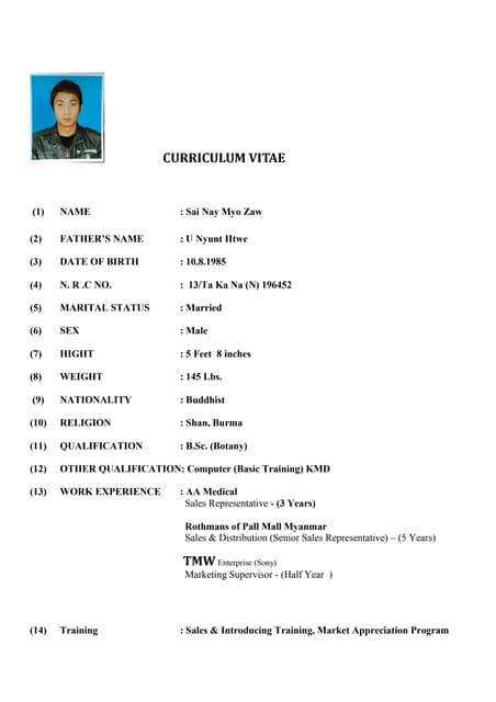 TRK CV form | DOCX