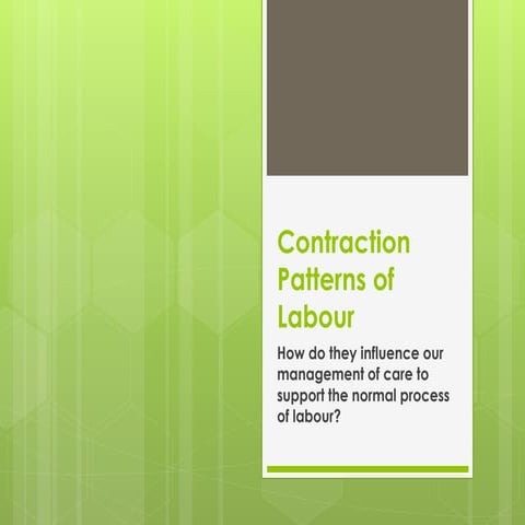 5 Contraction Patterns of Labour | PPTX