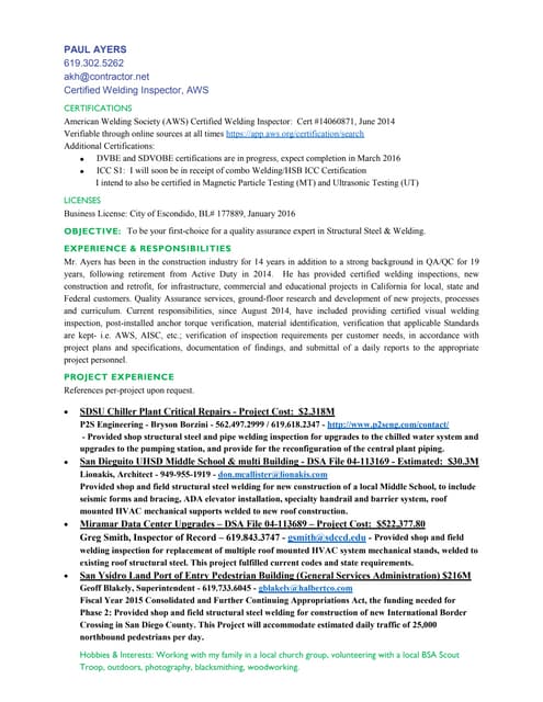 Joseph falkners resume | DOCX