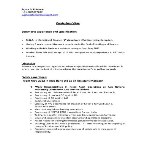 Sujata Resume | PDF