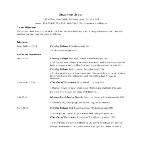 2015 resume | PDF