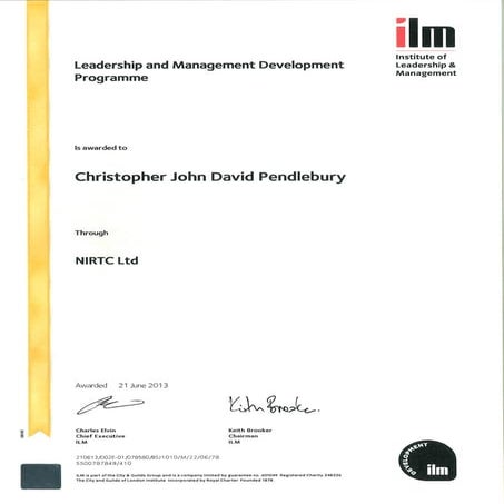 ILM L5 PR Award | PDF