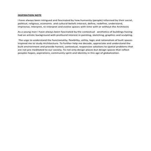 INSPIRATION NOTE | PDF