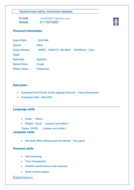 Hesham ezzat cv | PDF