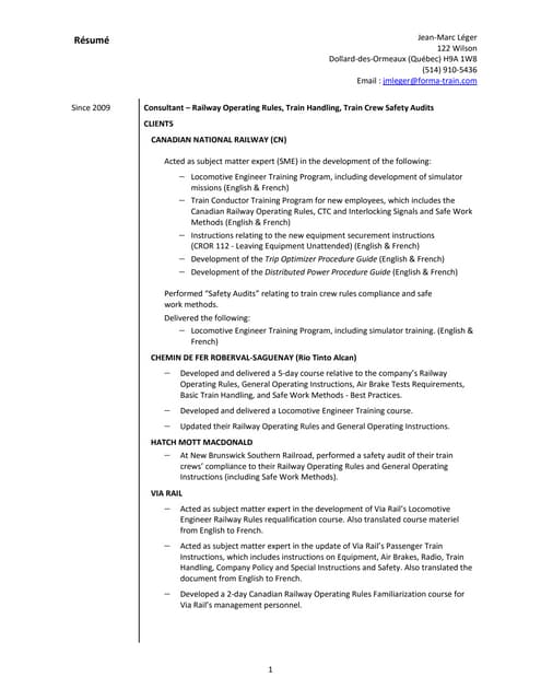 Serge H Borg – Change Management experience | PDF