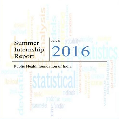 Summer Internship Report | PDF