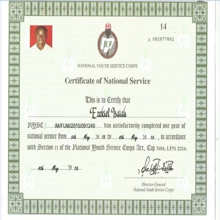 NYSC CERT pdf | PDF