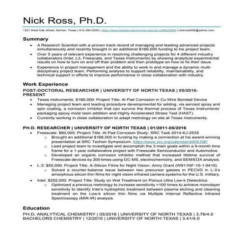 Resume | PDF