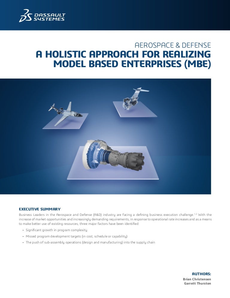 Model Based Enterprises MBE WhitePaper US