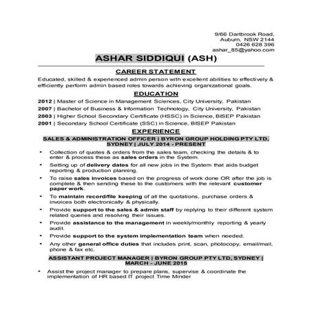 1 Ashar Resume Final | DOCX