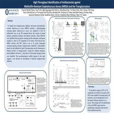 2010 ACGG Shih-Ting Yang's poster | PPT | Chemistry | Science