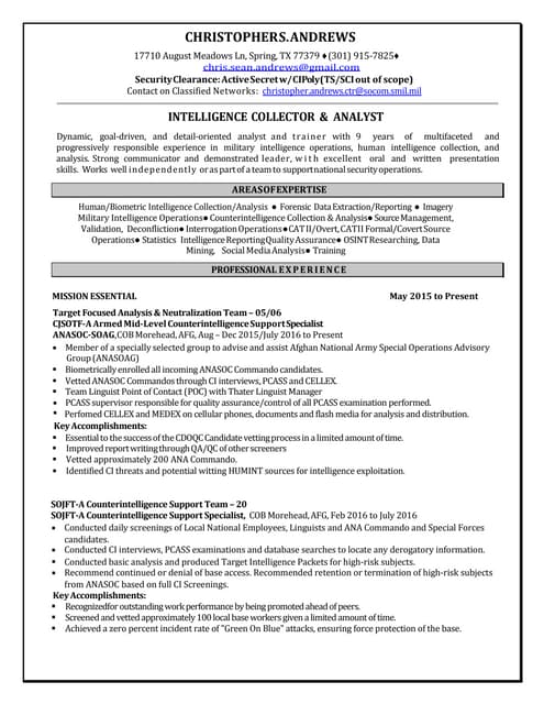 Mark Owens JPMorgan Chase Resume | PDF