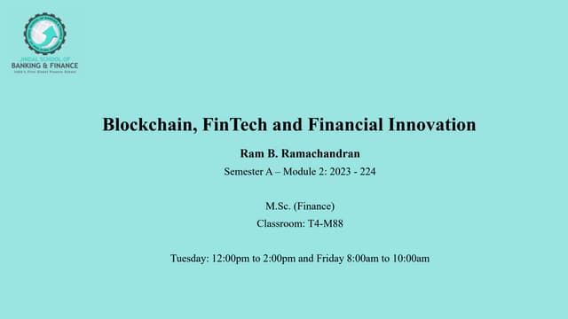 Basics of Fintech Notes Unit 1 to Unit 3 | PDF