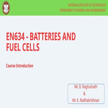 Batteries and Fuel cells detailed notes ppt | PPTX