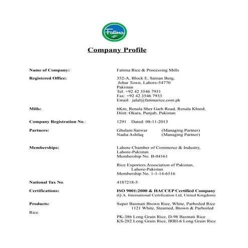 Company Profile | PDF