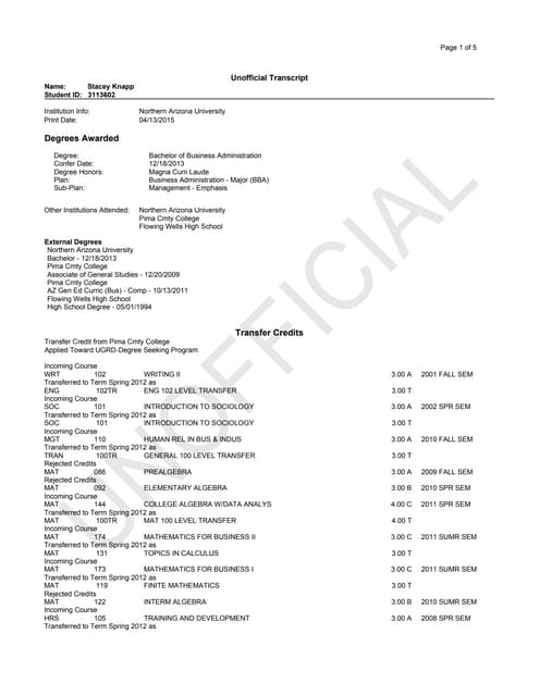 Final Transcript | PPT