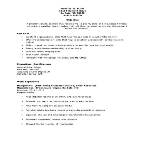 Abraham Brewer Resume Original | DOCX