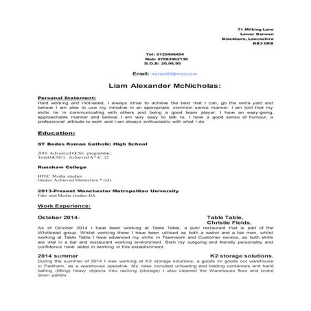 Jacqueline Morgan CV | DOCX