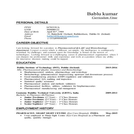 Bablu CV PDF | PDF