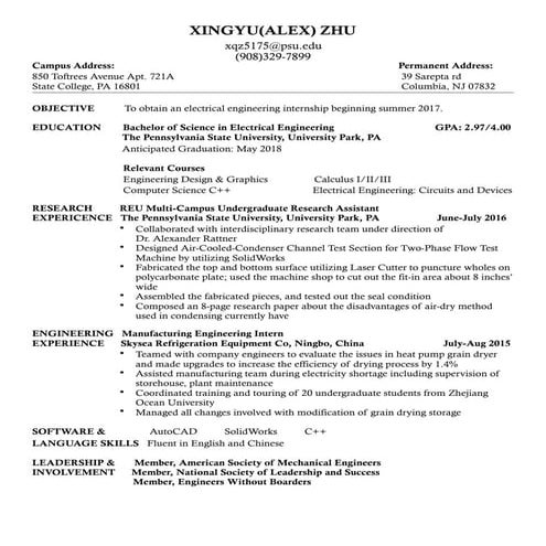 Alex Resume (pdf) | PDF