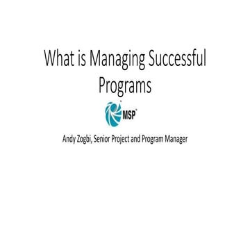 What is Managing Successful Programs | PPTX