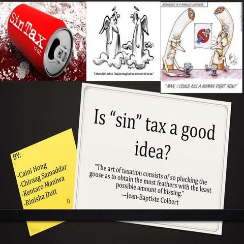 Is Sin Tax a good idea | PPTX