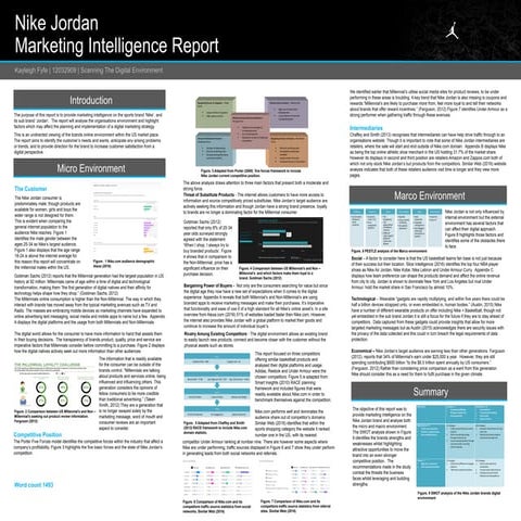 Nike Jordan Marketing Intelligence Report Final | PPT