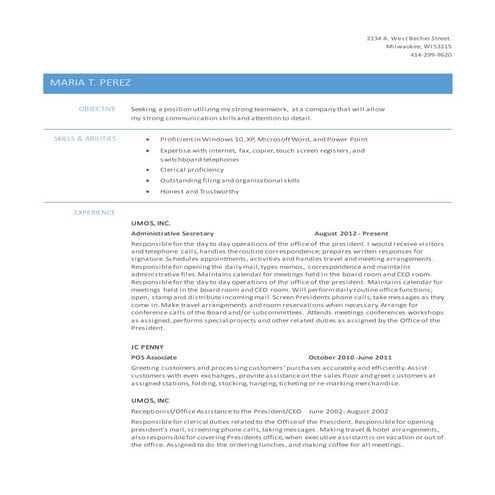 MP 2016 Resume | DOCX