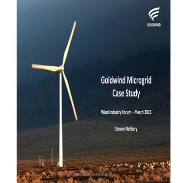 Goldwind - Microgrid Case Study | PDF