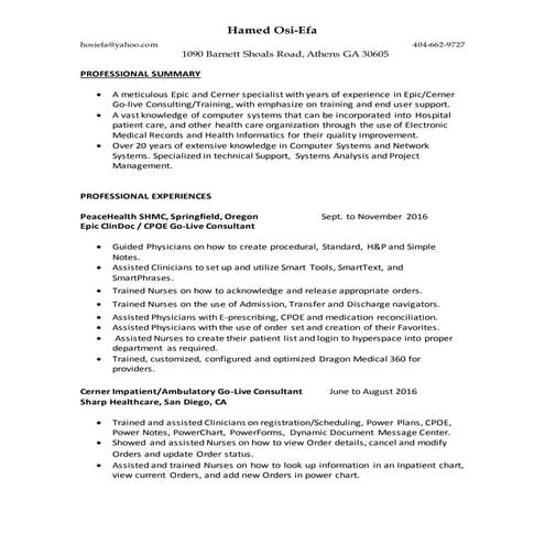 HAO_CERNER_EPIC | DOCX | IT and Internet Support | Internet