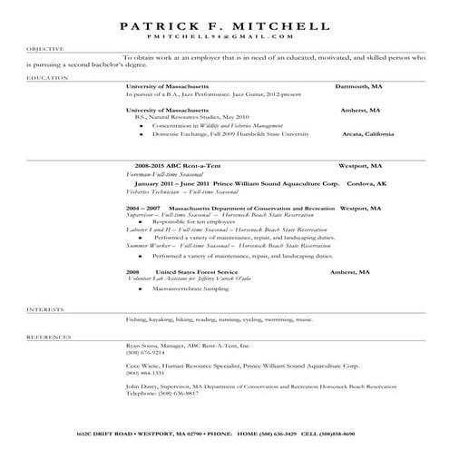 Patrick F. Mitchell Resume | DOC
