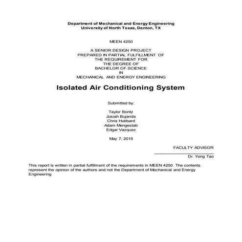 Senior Design Project Final Report | DOCX