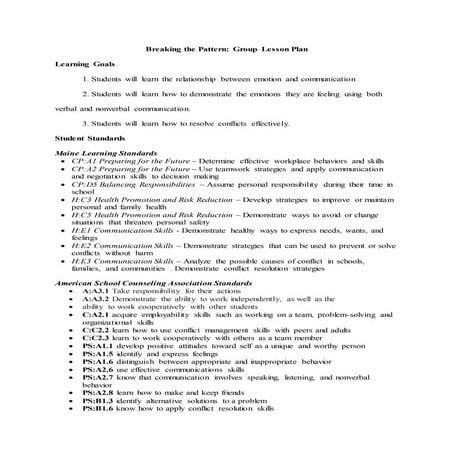 Breaking the Pattern Lesson Plan | PDF