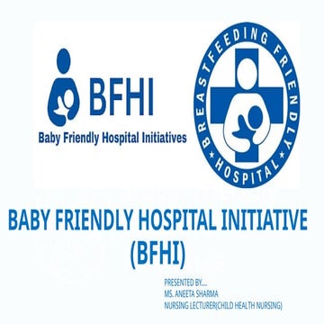 Baby Friendly Hospital Initiative (BFHI Ten Successful Steps) | PDF