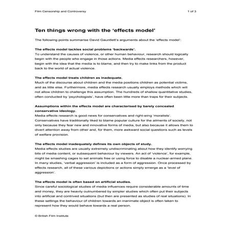 10 things wrong with the effects model | PDF