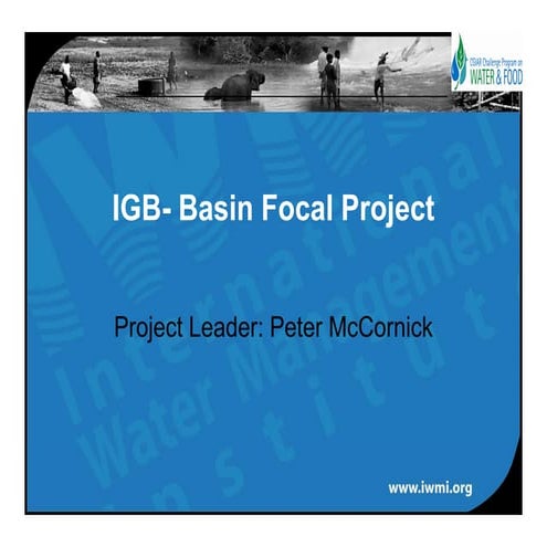 Indo-Ganges Basin Focal Project | PDF