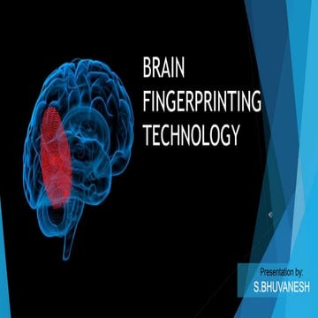 Brain Fingerprinting Technology | PPT