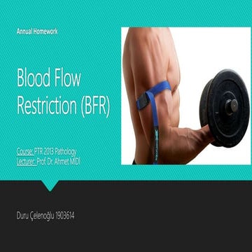 Blood Flow Restriction and the Delfi machine | PPTX