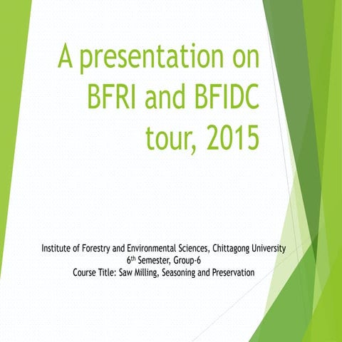 Bfri and bfidc tour 2015 (ifescu) | PPTX