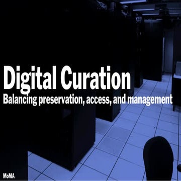 Digital Curation at MoMA | PDF