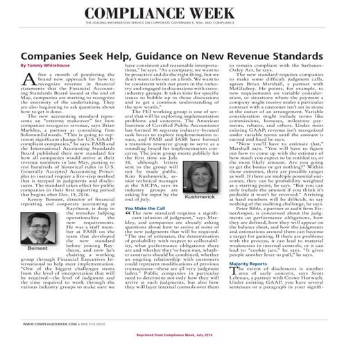 Implementing IFRS 15: The new revenue recognition standard | PPTX