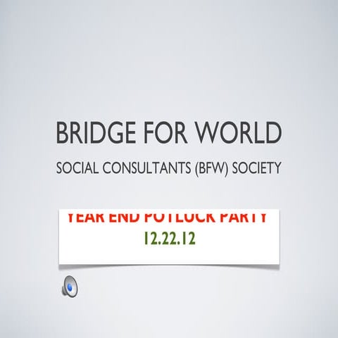 Bfw yearend potluck | PPT