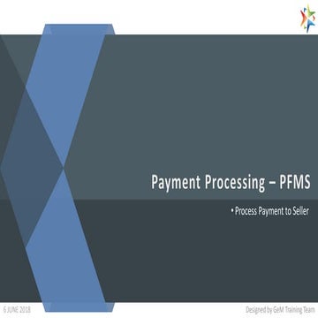 Buyer Module GeM 3.0- Payment process (PFMS) | PDF