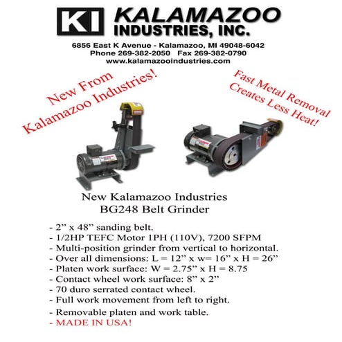 Kalamazoo Industries BG248 | PDF